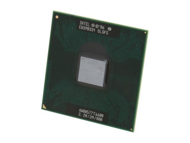 Intel Core 2 Duo T6600 Penryn 2.2 GHz 2MB L2 Cache Socket P 35W Dual ...