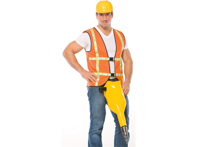 Construction Worker Man Funny Raunchy Party Costume