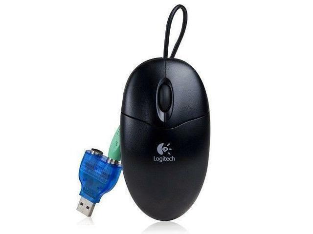 Logitech M SBF96 3 Button PS 2 Scroll Optical Mouse w USB Adapter Brand ...