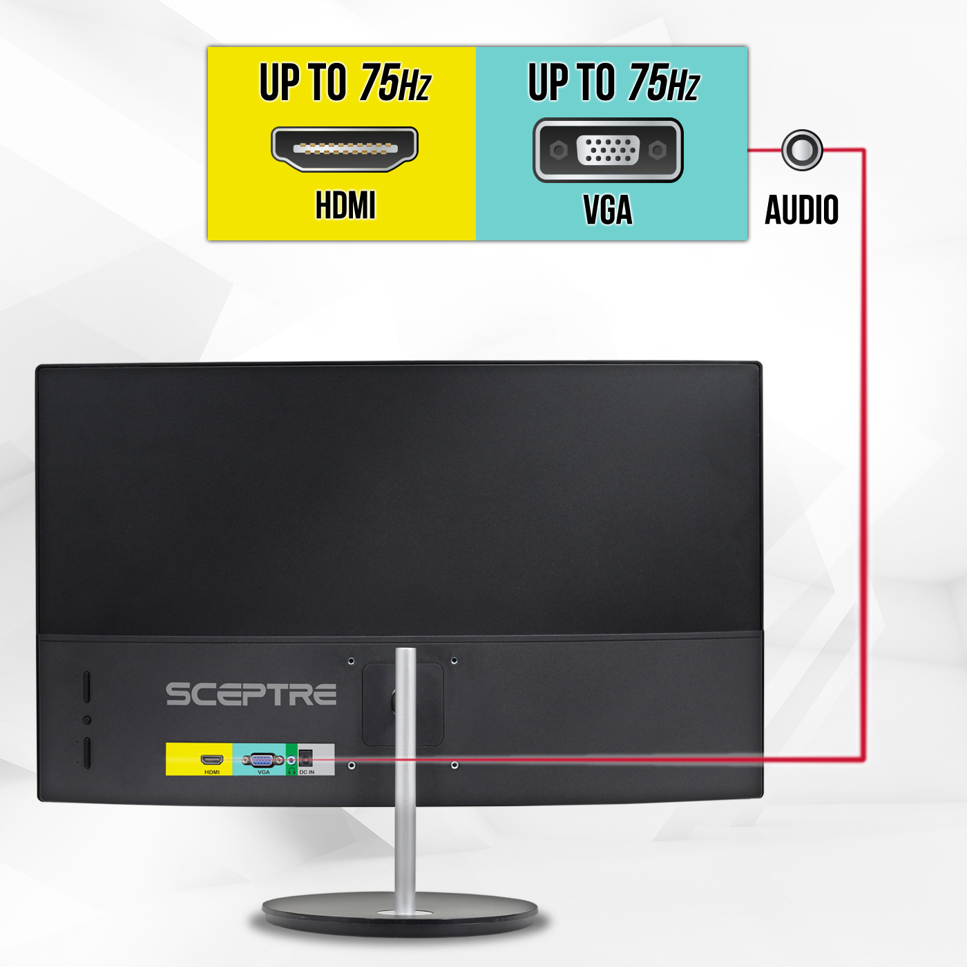 SCEPTRE C275W-1920RN 27" Full HD 75Hz LED Curved Monitor - Newegg.com