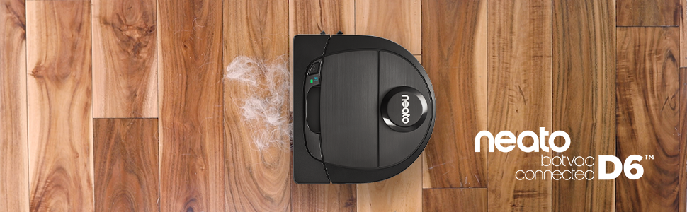 Neato Robotics D6 Connected Laser Guided Robotic Vacuum Cleaner, Works with Amazon Alexa and ...