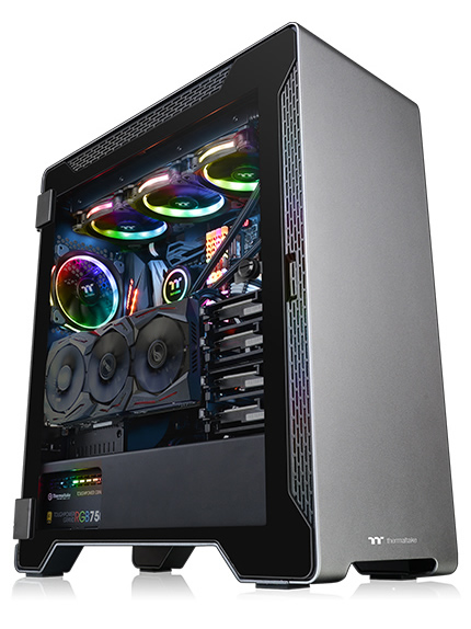 Thermaltake TT Premium A500 Tempered Glass ATX Mid Tower Chassis TT ...