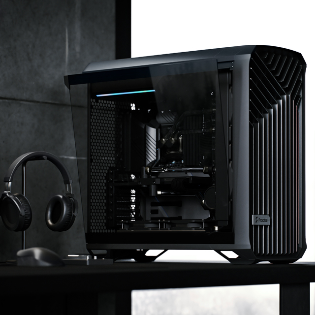 Fractal Design Torrent Black E-ATX Tempered Glass Window High-Airflow ...