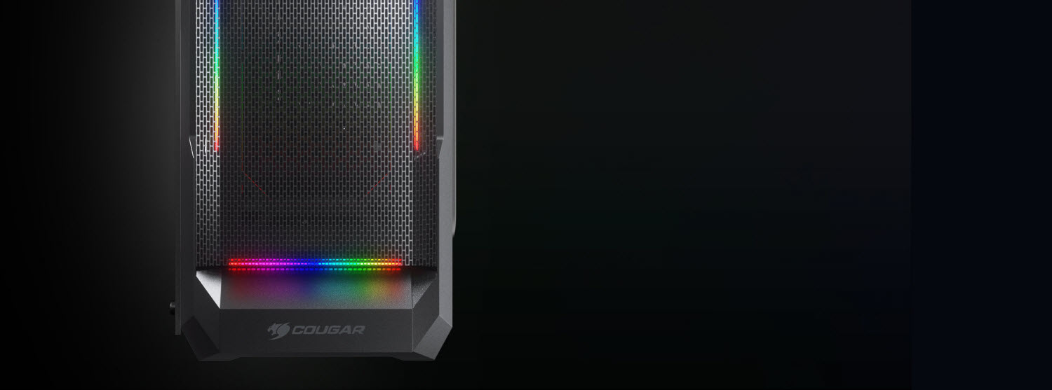 COUGAR MX331 Mesh-G Black Powerful Airflow Mid-Tower Computer Case with ...