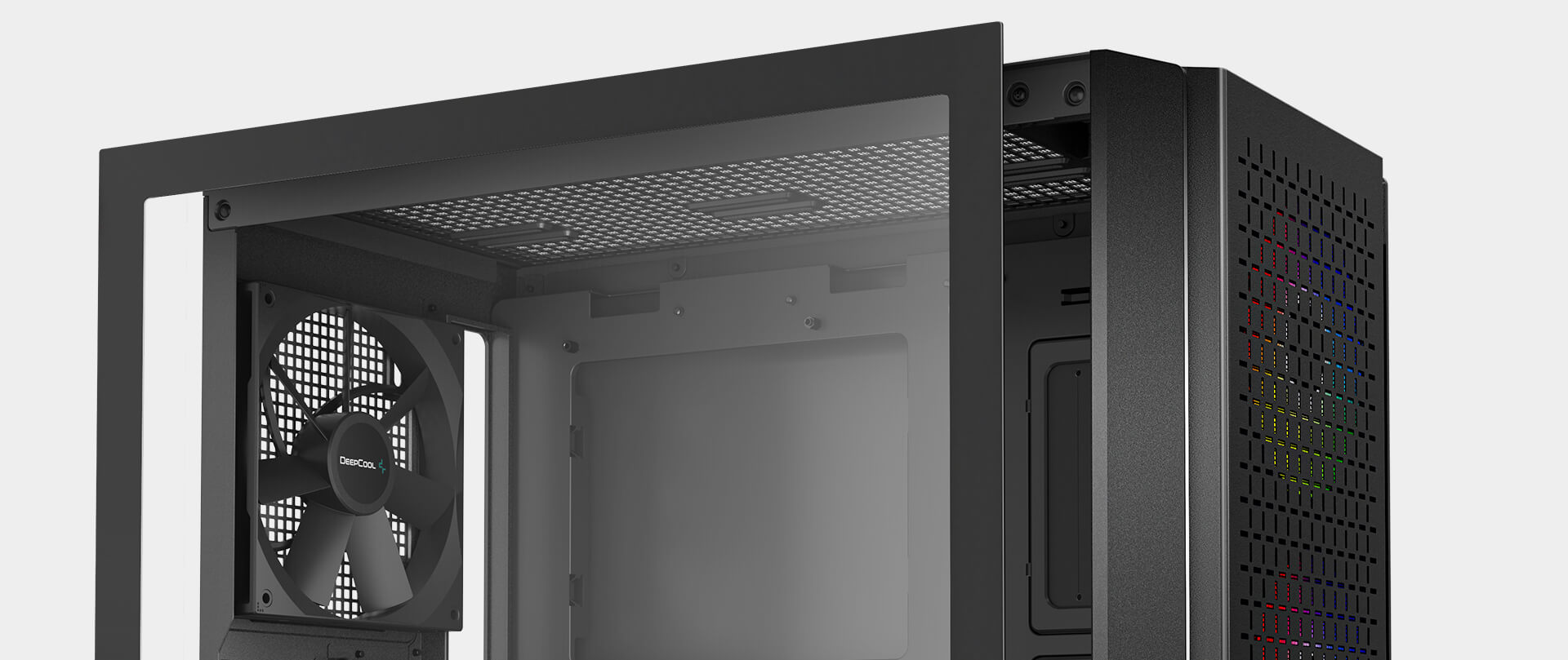 DeepCool CG560 Mid-Tower ATX Case, Mesh Front Panel for High Airflow ...