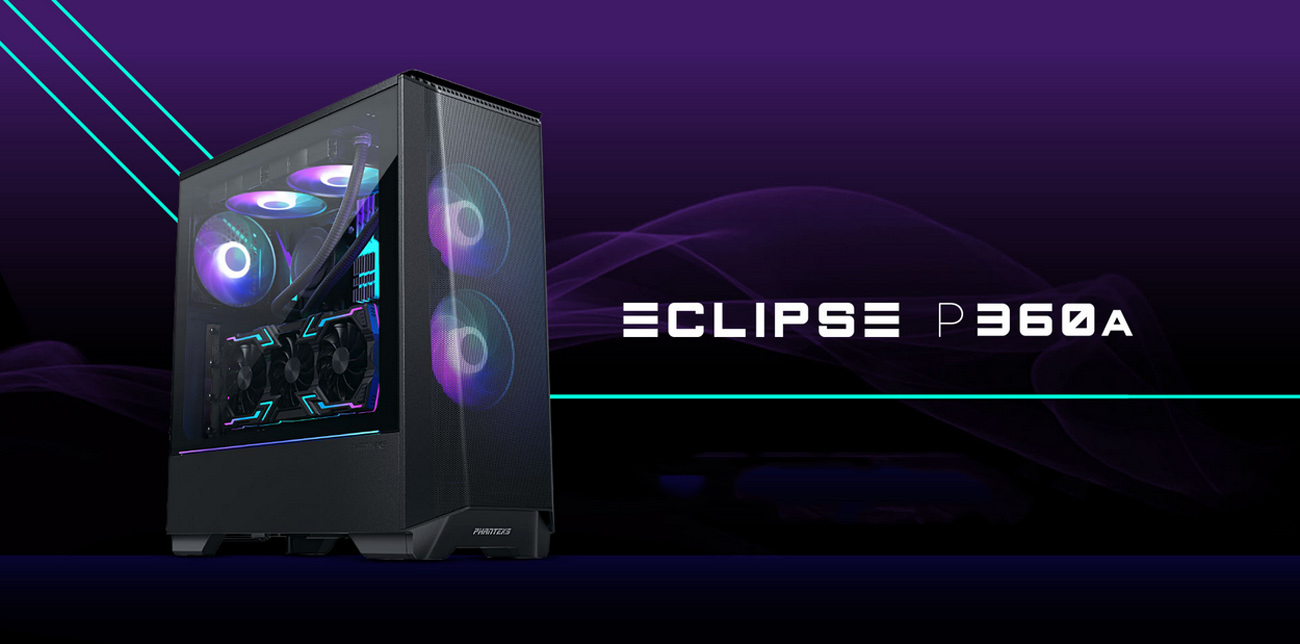 Phanteks Eclipse P360A White Steel ATX Mid Gaming Case - Newegg.com