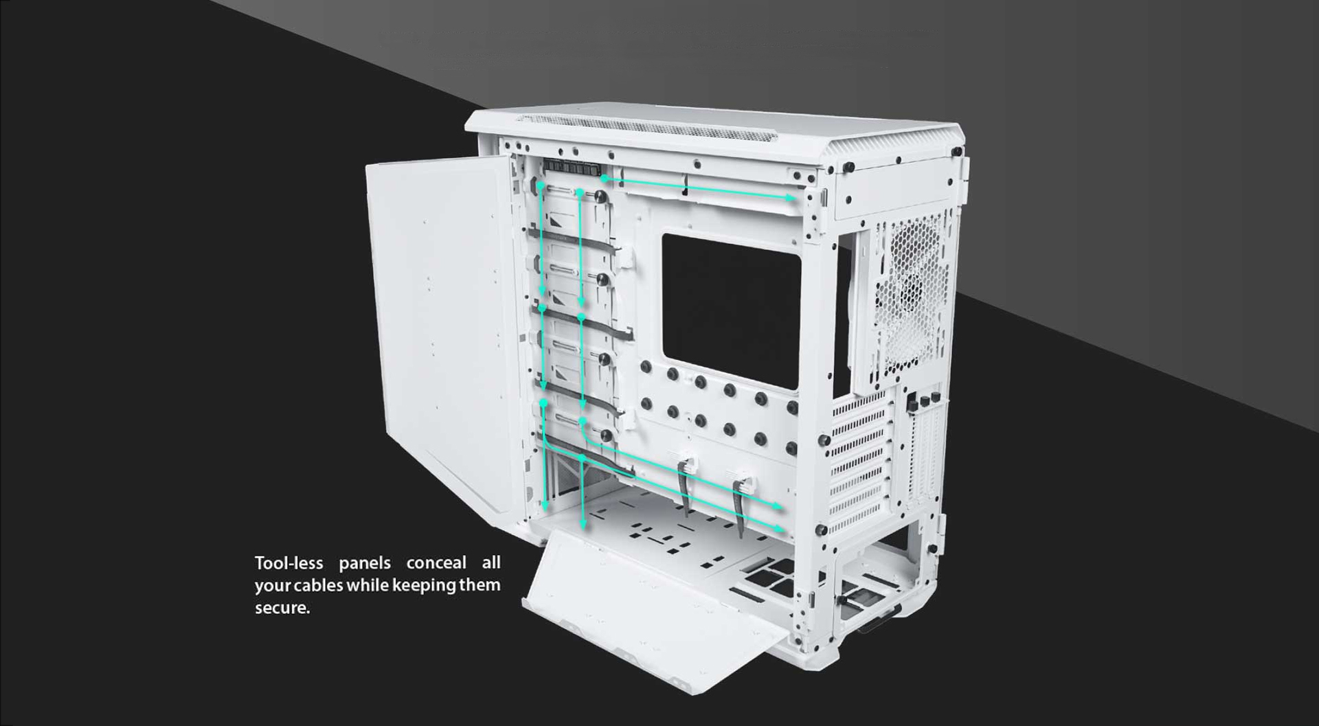 Phanteks Evolv X - EATX Mid-tower, Aluminum, Tempered Glass, Digital ...