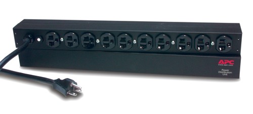 APC Rack Mount PDU, Basic 100V-120V/20A, (10) Outlets, 1U Horizontal Rackmount (AP9563) - Newegg.com