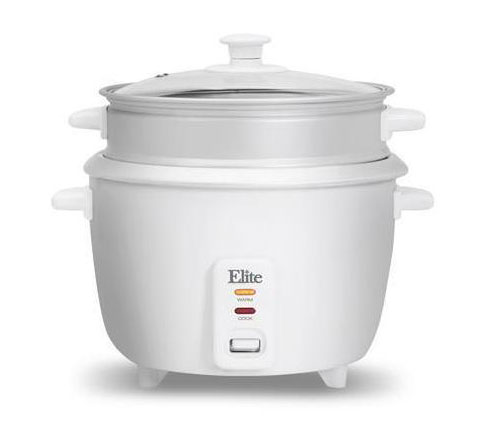 Elite Gourmet ERC-003ST 6-Cup Rice Cooker with Steam Tray - Newegg.com