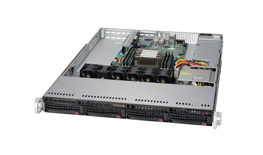 Supermicro SYS-1019P-WTR 1U Rm Bb Black Lga3647 2666Mhz 10X Sata 500Rps ...