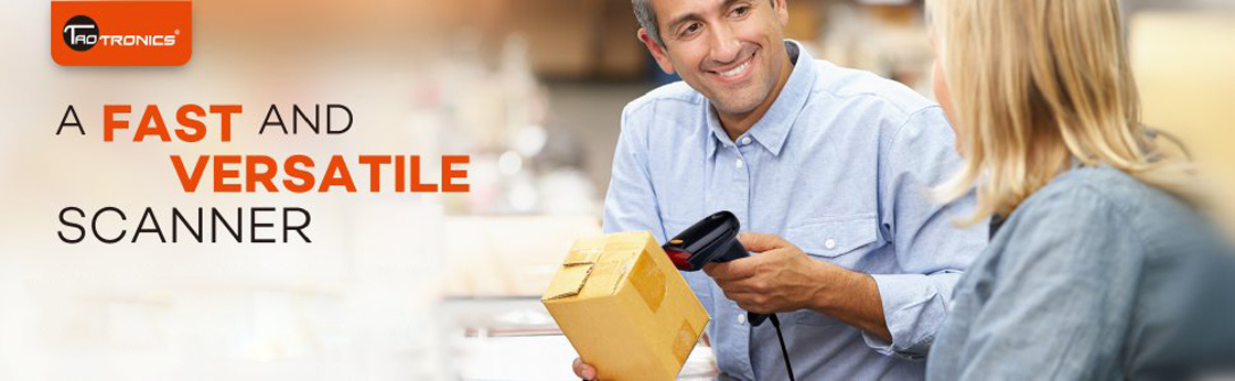 TaoTronics TT-BS012 Wireless Cordless Handheld Barcode Scanner Reader ...