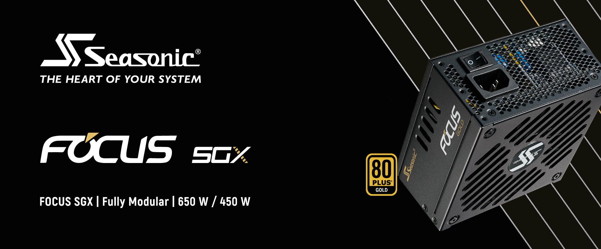 Seasonic FOCUS SGX-450, 450W 80+ Gold, Full-Modular, SFX-L Form Factor ...
