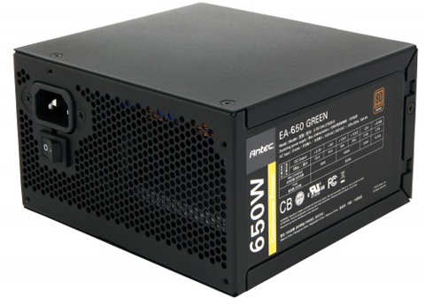 Antec EarthWatts EA-650 GREEN 650W ATX12V v2.4 SLI Ready CrossFire ...