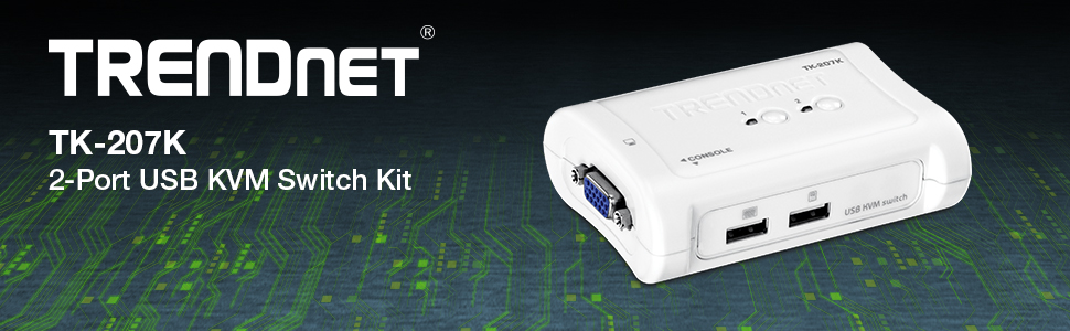 TRENDnet TK-207K 2-Port USB KVM Switch - Newegg.com