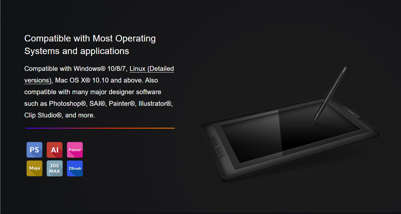 XP-Pen Artist15.6 15.6 Inch IPS Drawing Monitor Pen Display Graphics ...