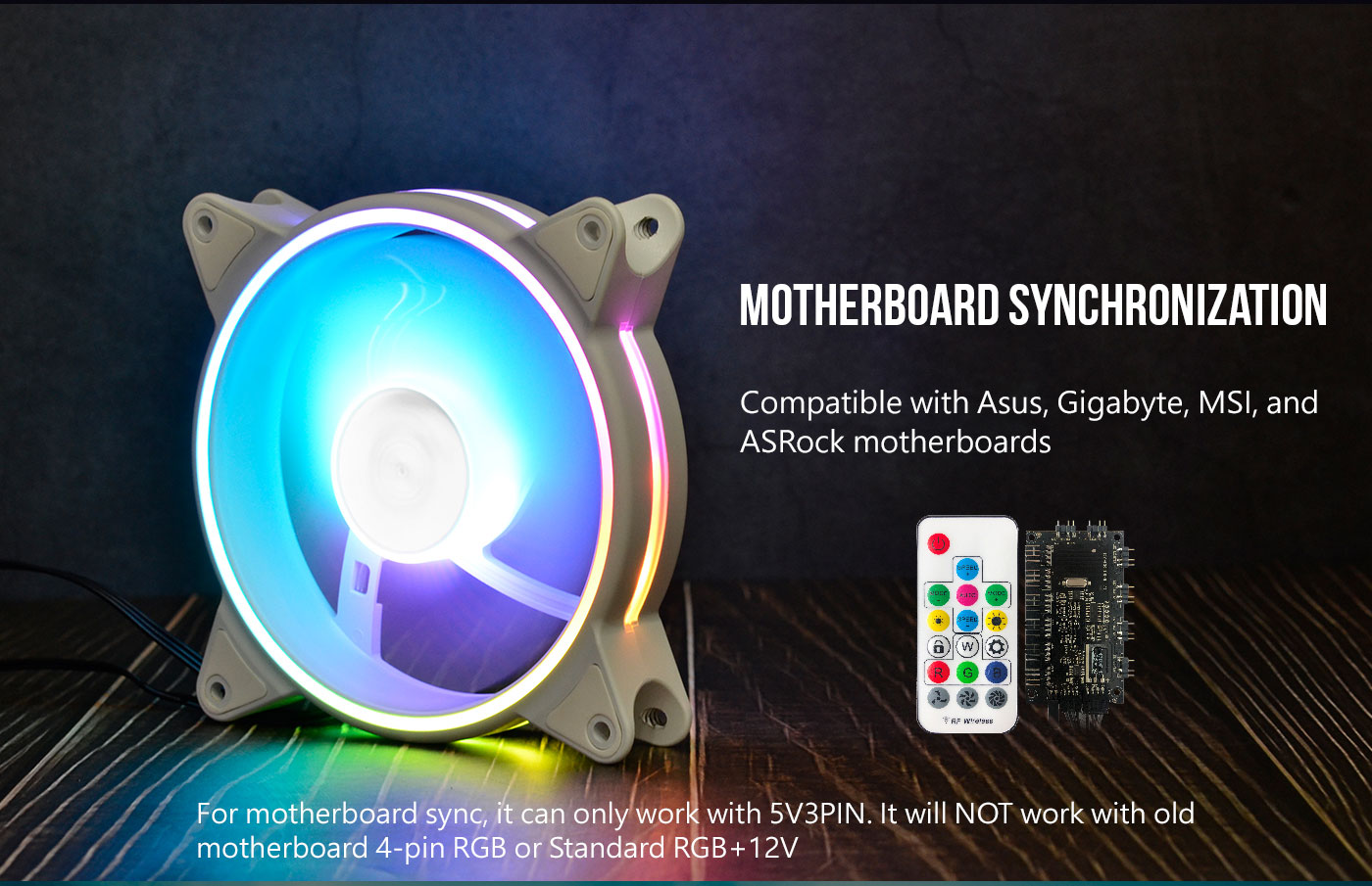 Montech Z3 ARGB Case Fan / 3 in 1 with Remote Controller, 120mm RGB ...
