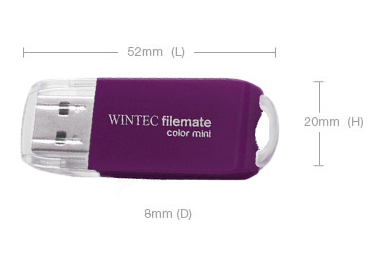Wintec FileMate Color Mini 2GB USB 2.0 Flash Drive (Purple) - Newegg.ca