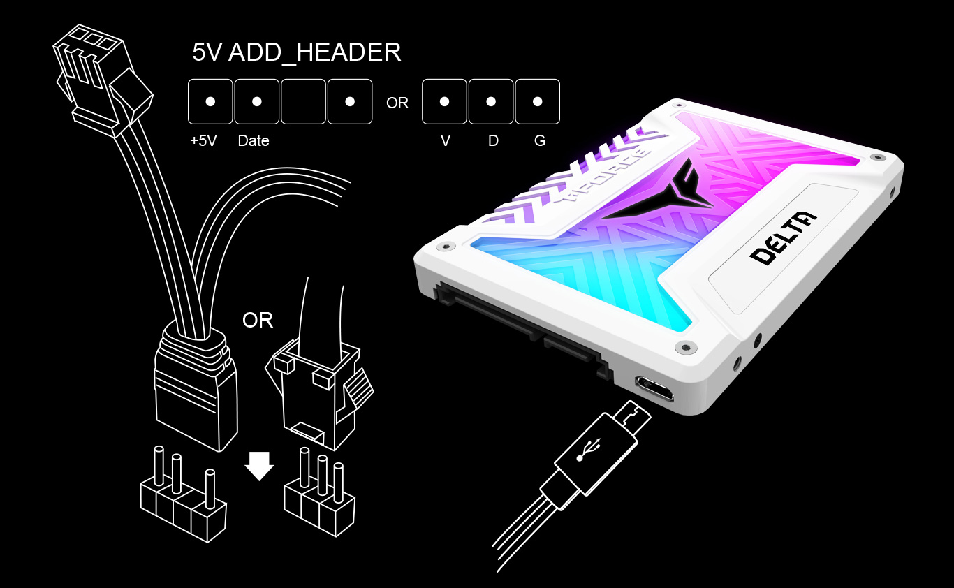 Team Group T-FORCE DELTA 2.5" 500GB SATA III Internal RGB Solid State ...