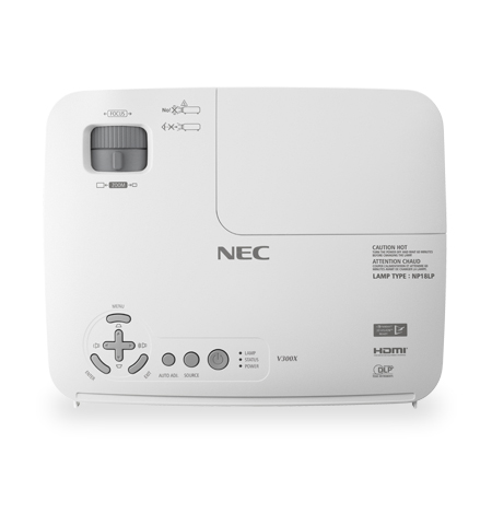 NEC Display Solutions NP-V300W WXGA 1280 x 800 3000 Lumens DLP High ...