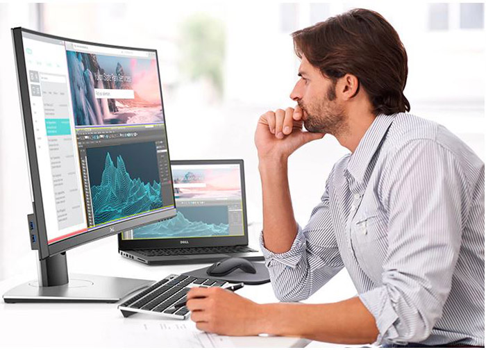 NeweggBusiness - Dell P3418HW 34" IPS Curved Monitor WFHD 2560x1080 ...