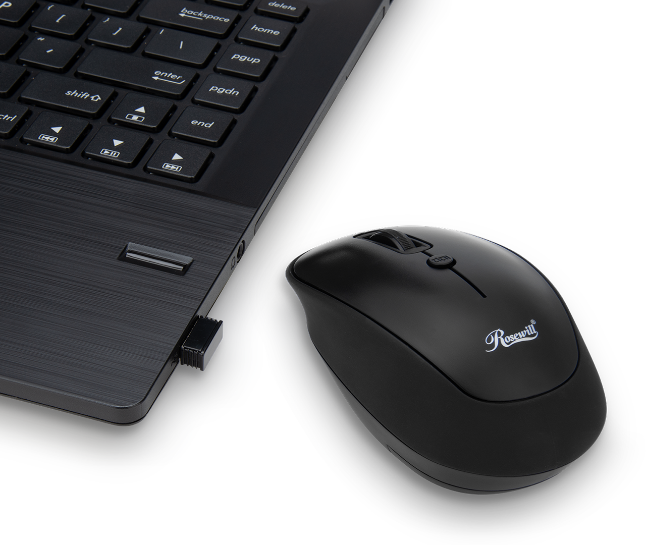 Rosewill Wireless Optical Computer Mouse, Compact, Travel Friendly ...