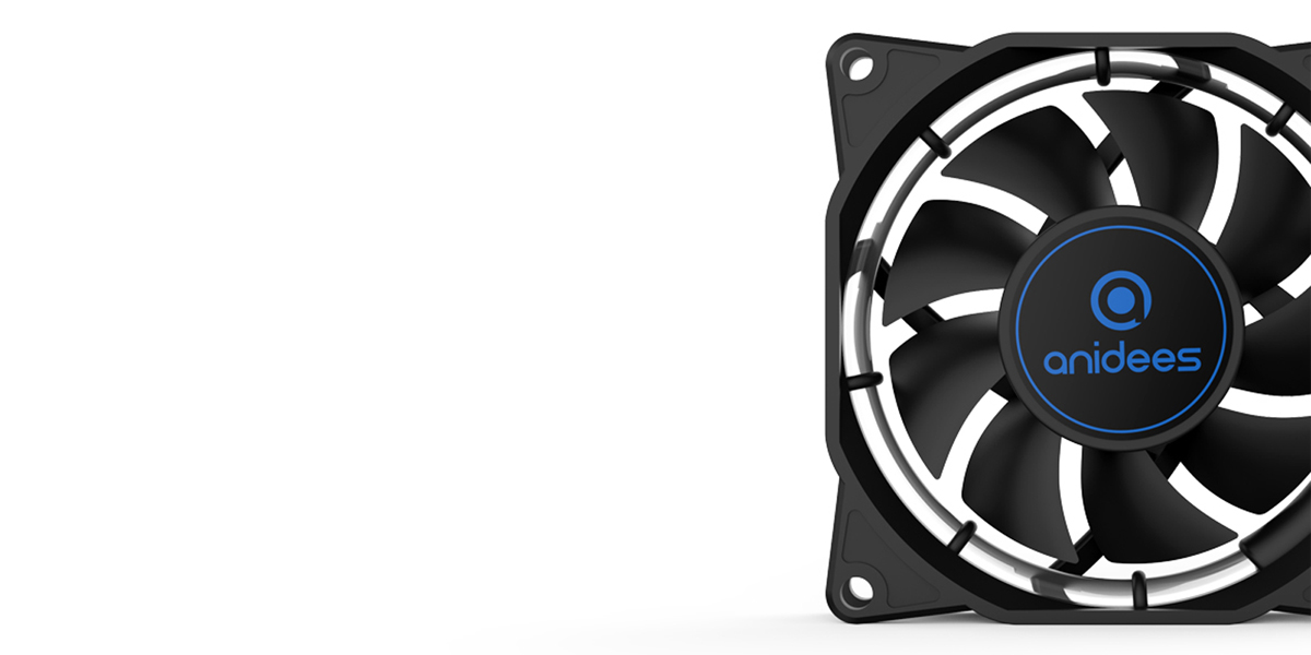 anidees AI HALO RGB 80mm LED Case Fans triple set - AI-HALO-RGB8 RGB ...