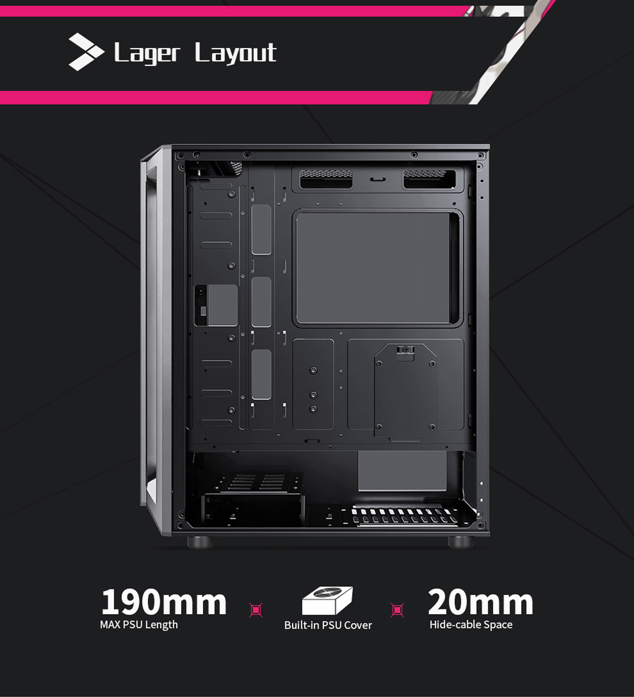 Segotep GANK 5 ATX Micro-ATX, MINI-ITX Mid Case USB3.0 Port, 1.0mm SPCC ...