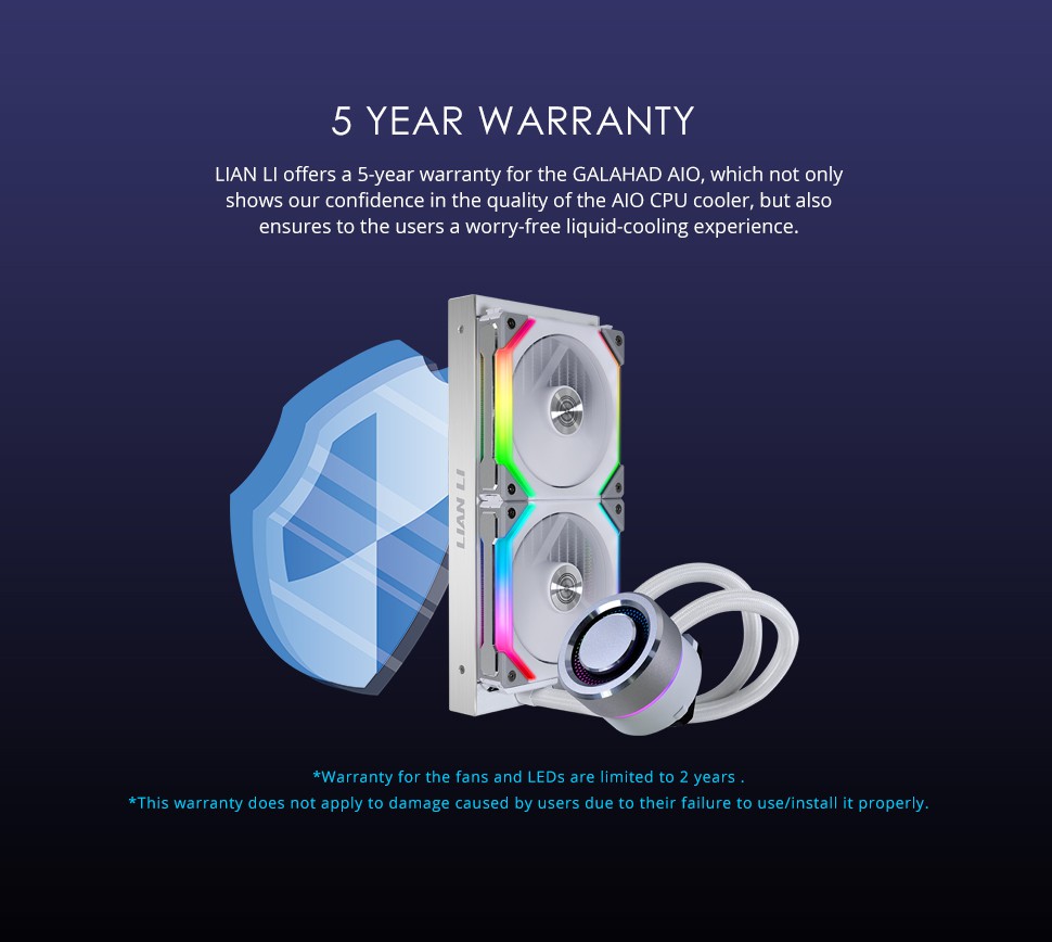 LIAN LI GALAHAD AIO 240 RGB UNI FAN SL120 EDITION BLACK , Dual 120mm ...