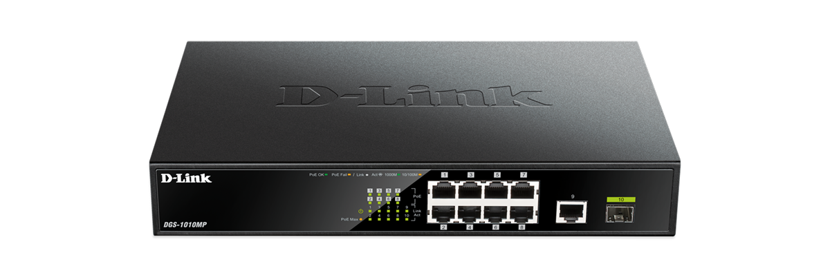 D-Link DGS-1010MP 10-Port Gigabit Rackmount PoE Switch - Newegg.ca