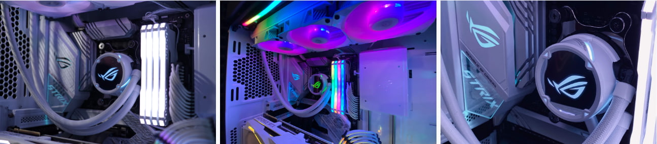 ASUS ROG Strix LC 360 RGB White Edition All-in-one Liquid CPU Cooler ...