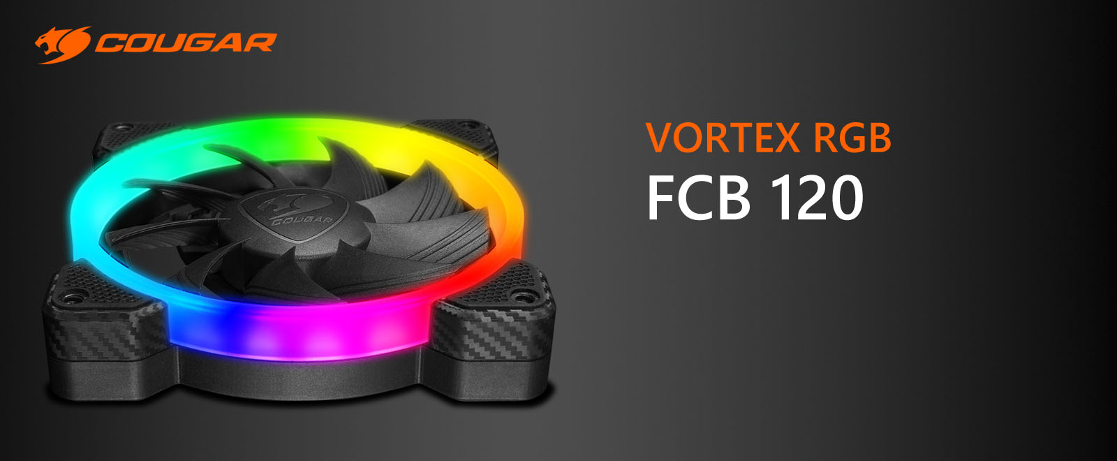 Cougar Hydraulic Vortex RGB FCB 120 mm Cooling Fan. CF-V12FB-RGB ...