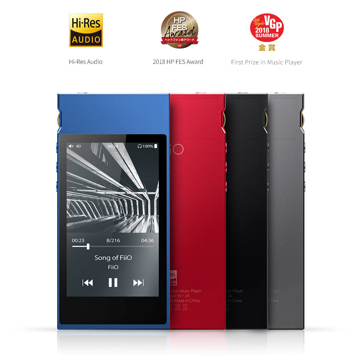 FiiO M7 High Resolution Lossless Music Player with aptX, aptX HD, LDAC HiFi Bluetooth, FM Radio ...
