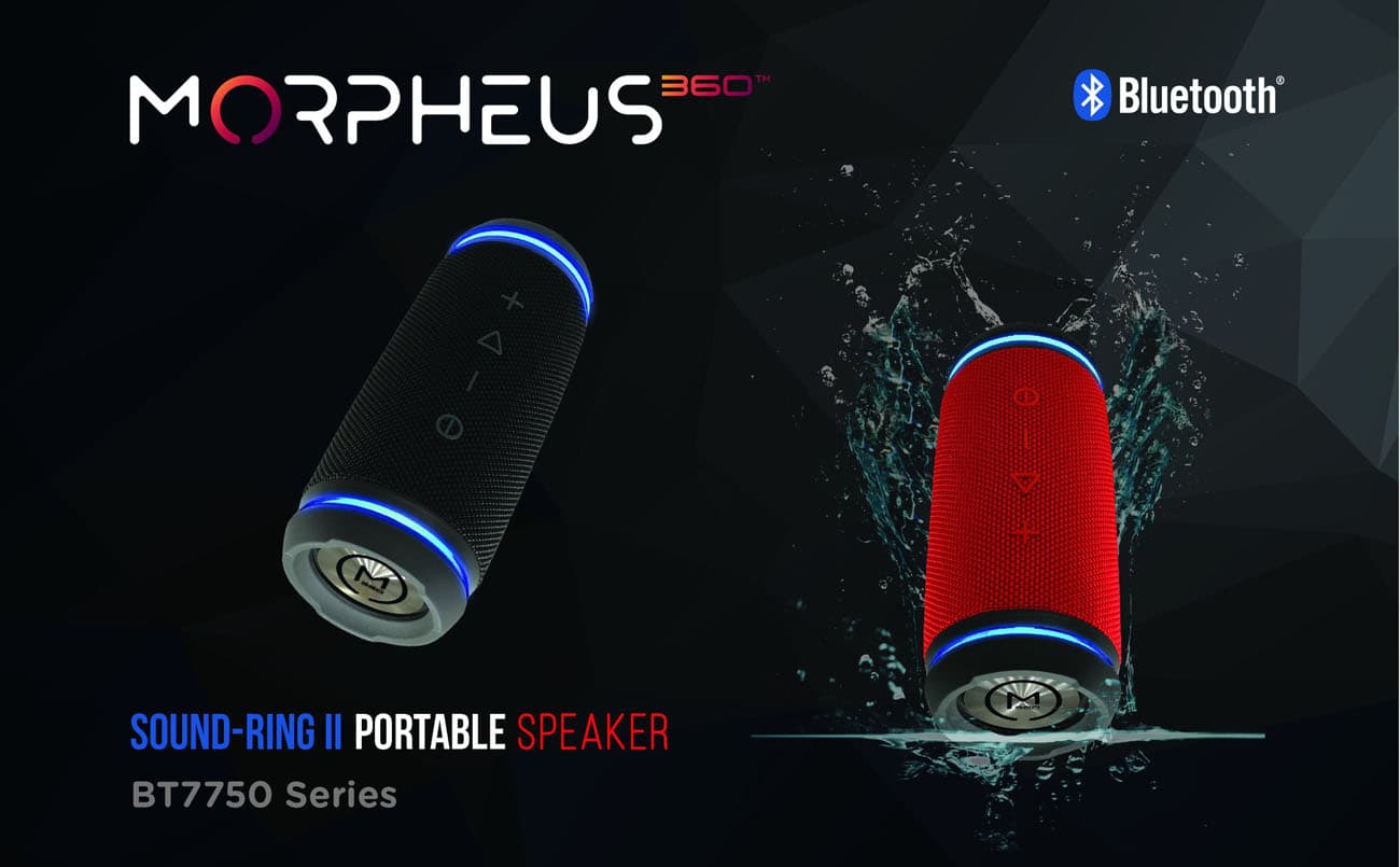 Morpheus 360 BT7750 Wireless Sound-Ring II Bluetooth Portable Speaker ...