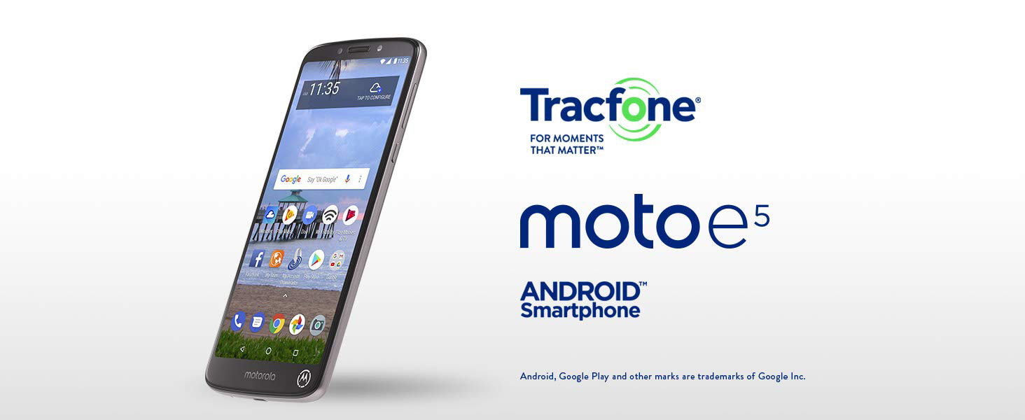 Motorola E5 TracFone Prepaid Cell Phone - Newegg.com