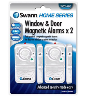 Swann SW351-MD2 2Pk Magnetic Window/Door Alarm - Newegg.com
