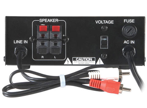 Pyle Audio PCA1 Compact Stereo Power Amplifier - Mini Audio Power Amp ...