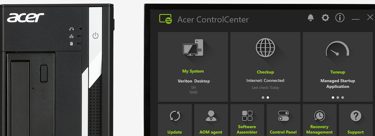 Acer Veriton X4650G Desktop Computer - Intel Core i5 (7th Gen) i5-7400 ...