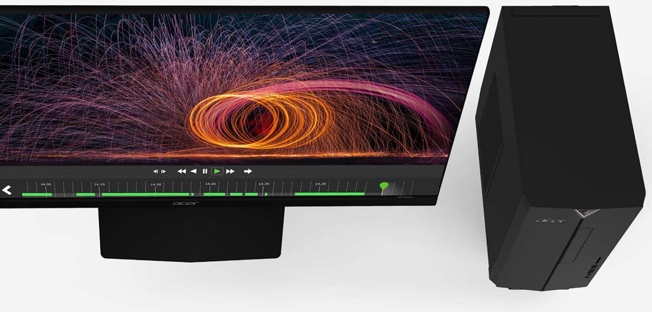 Acer Desktop Computer Aspire T TC-330-UR11 A9-Series APU A9-9420 (3 ...