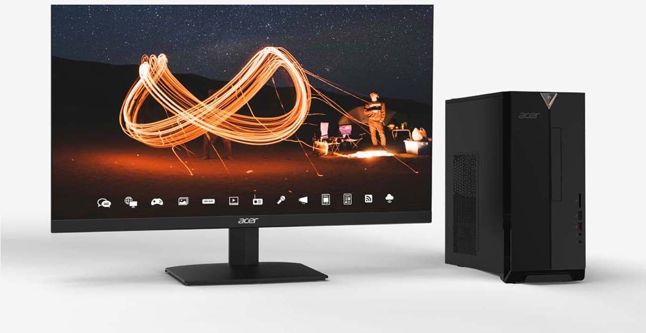 Acer Desktop Computer Aspire T TC-330-UR11 A9-Series APU A9-9420 (3 ...