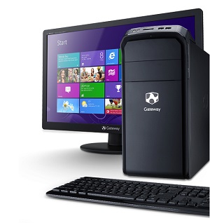 Gateway Desktop PC DX4885-UR1C Intel Core i5 4440 (3.10 GHz) 4 GB DDR3 ...