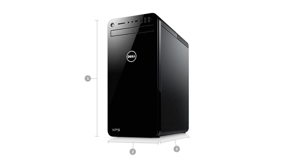 DELL Desktop Computer XPS 8930 XPS8930-7194BLK Intel Core i7 8th Gen ...