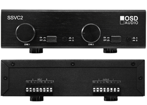 OSD Audio SSVC2 Dual Source 2-Zone Speaker Selector with Volume Control ...