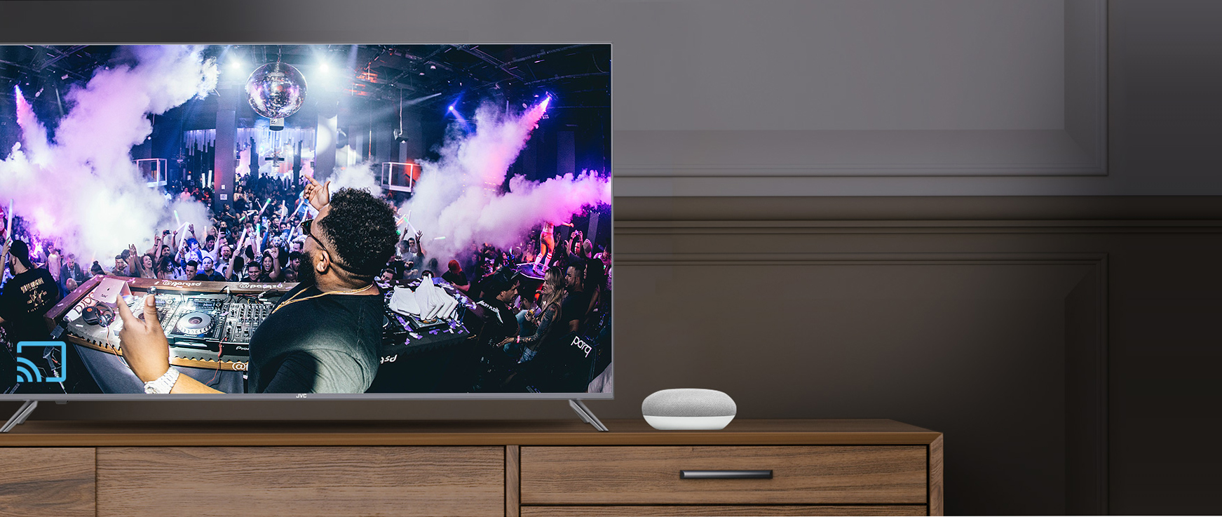 JVC LT-43MA875 43" 4K UHD HDR 120Hz Effective Refresh Rate Chromecast ...