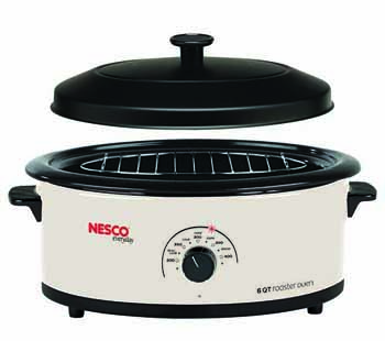 NESCO 4816-14 Ivory 6-Quart Roaster Oven, Ivory, Metal Lid - Newegg.com