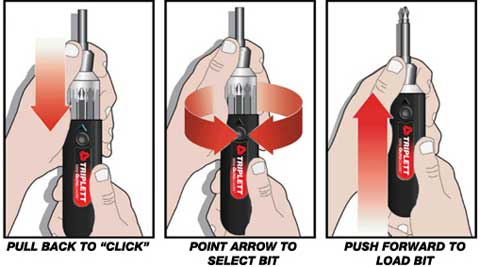 Triplett TMAL-001 Mini Auto Loader Multibit Screwdriver - Newegg.com
