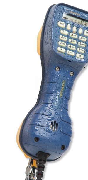 Fluke Networks 52801RJ9 TS52 PRO Telephone Test Set with Angled Bed-of ...