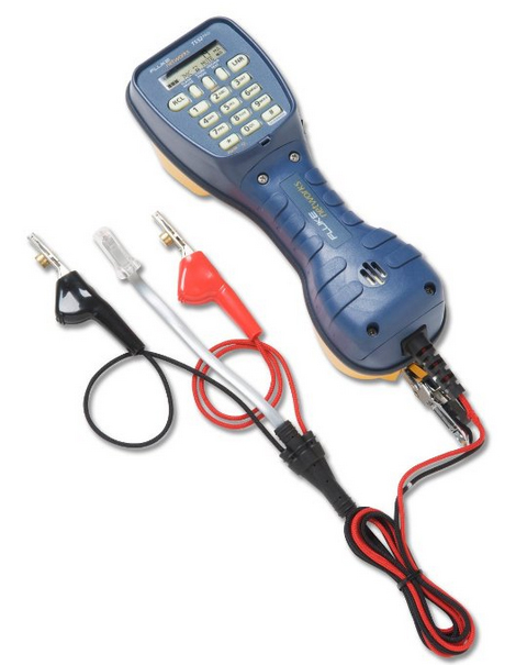 Fluke Networks 52801RJ9 TS52 PRO Telephone Test Set with Angled Bed-of ...