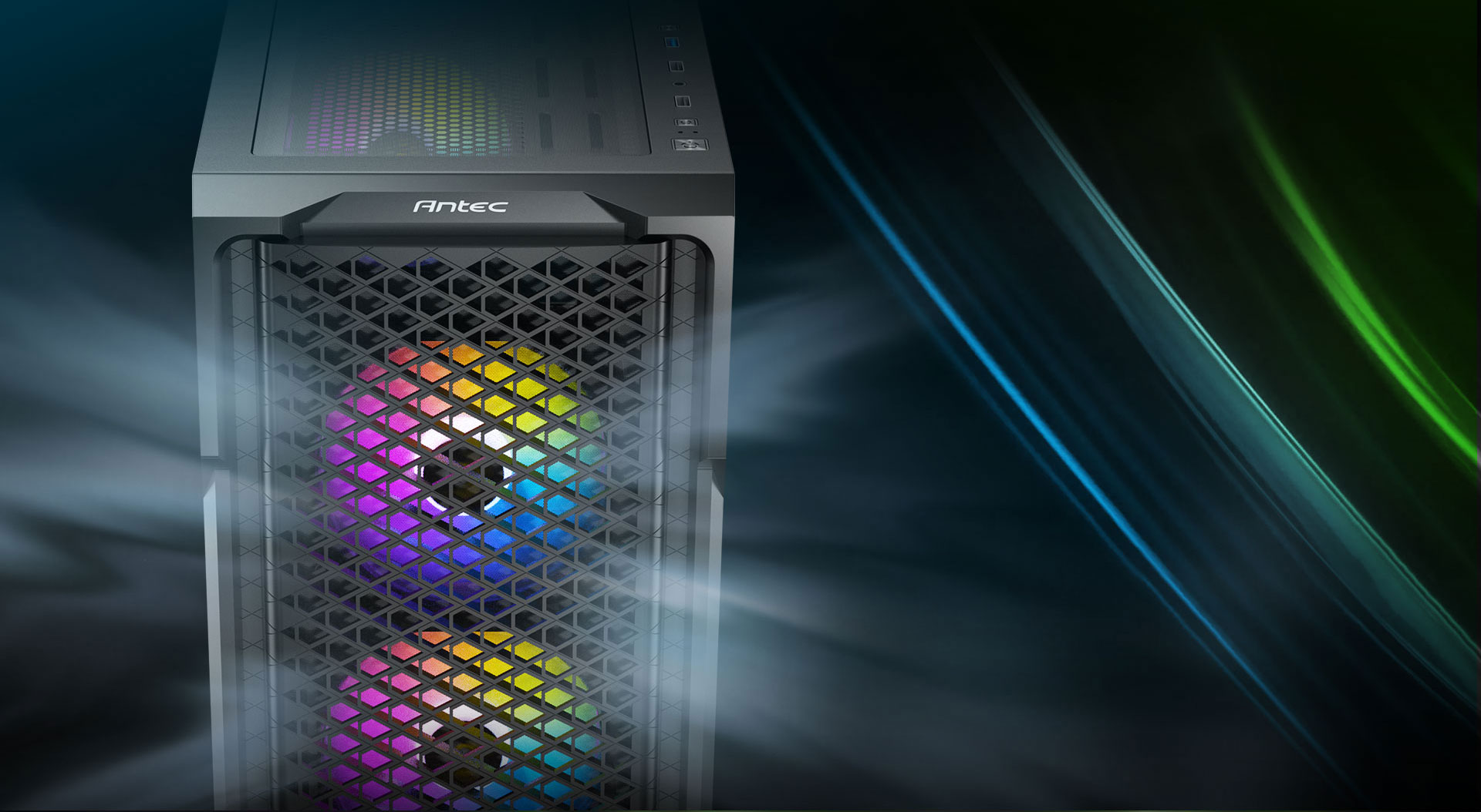 ANTEC AX Series AX90 Mid-Tower ATX Gaming Case, High-Airflow Mesh Front ...