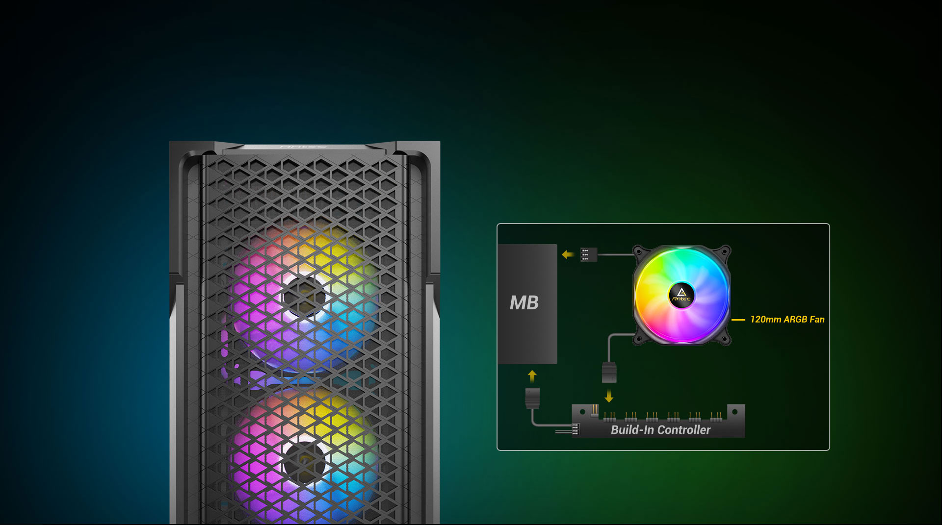 ANTEC AX Series AX90 Mid-Tower ATX Gaming Case, High-Airflow Mesh Front ...