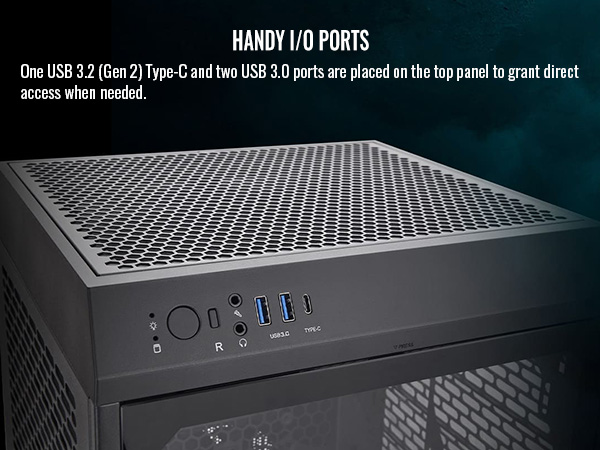 Thermaltake Tower 200 Mini-ITX Computer Case; 2x140mm Pre-installed ...